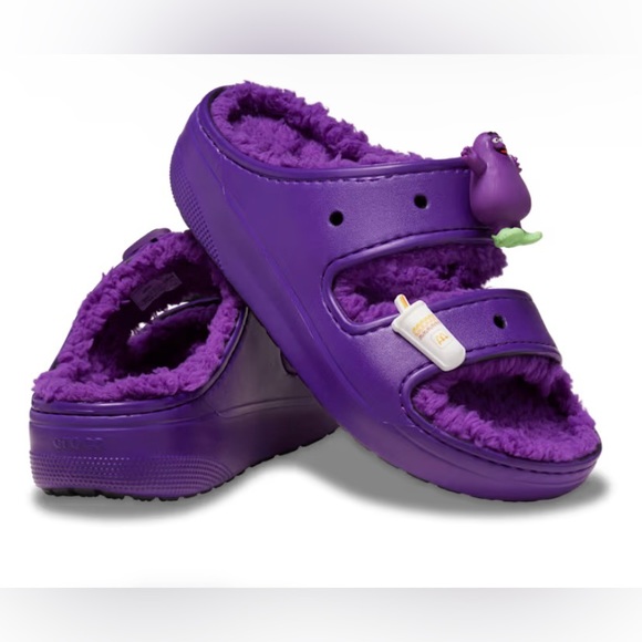 CROCS | Shoes | Mcdonalds X Crocs Grimace Cozzzy Sandal | Poshmark